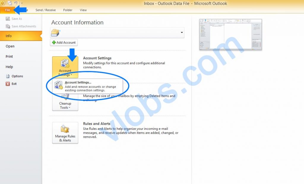 Cara Setting Email cPanel di Outlook - Vlobs Blog